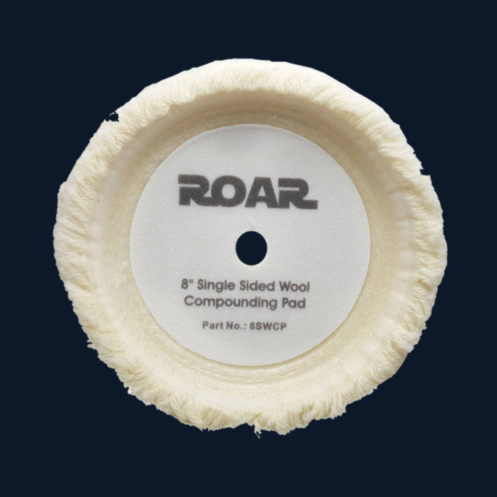 8” Single Sided Wool Compounding Pad | Roar Polishing NZ Ltd